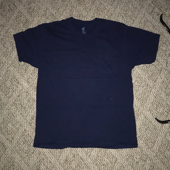 Hanes | Tops | Oversize Navy Blue Tee Shirt | Poshmark